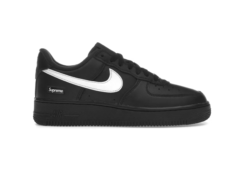 Nike Air Force 1 Low Supreme Black White – Trio